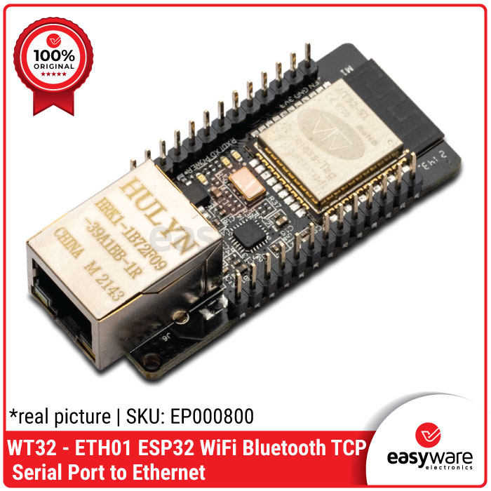 Jual Wt32 Eth01 Esp32 Serial Port To Ethernet Wifi Bluetooth Wt32 Eth01