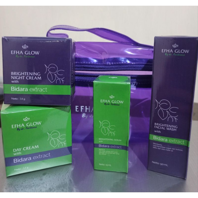 Jual EFHA GLOW BRIGHTENING WITH BIDARA EXTRACT by DR.FERIHANA (1 paket ...