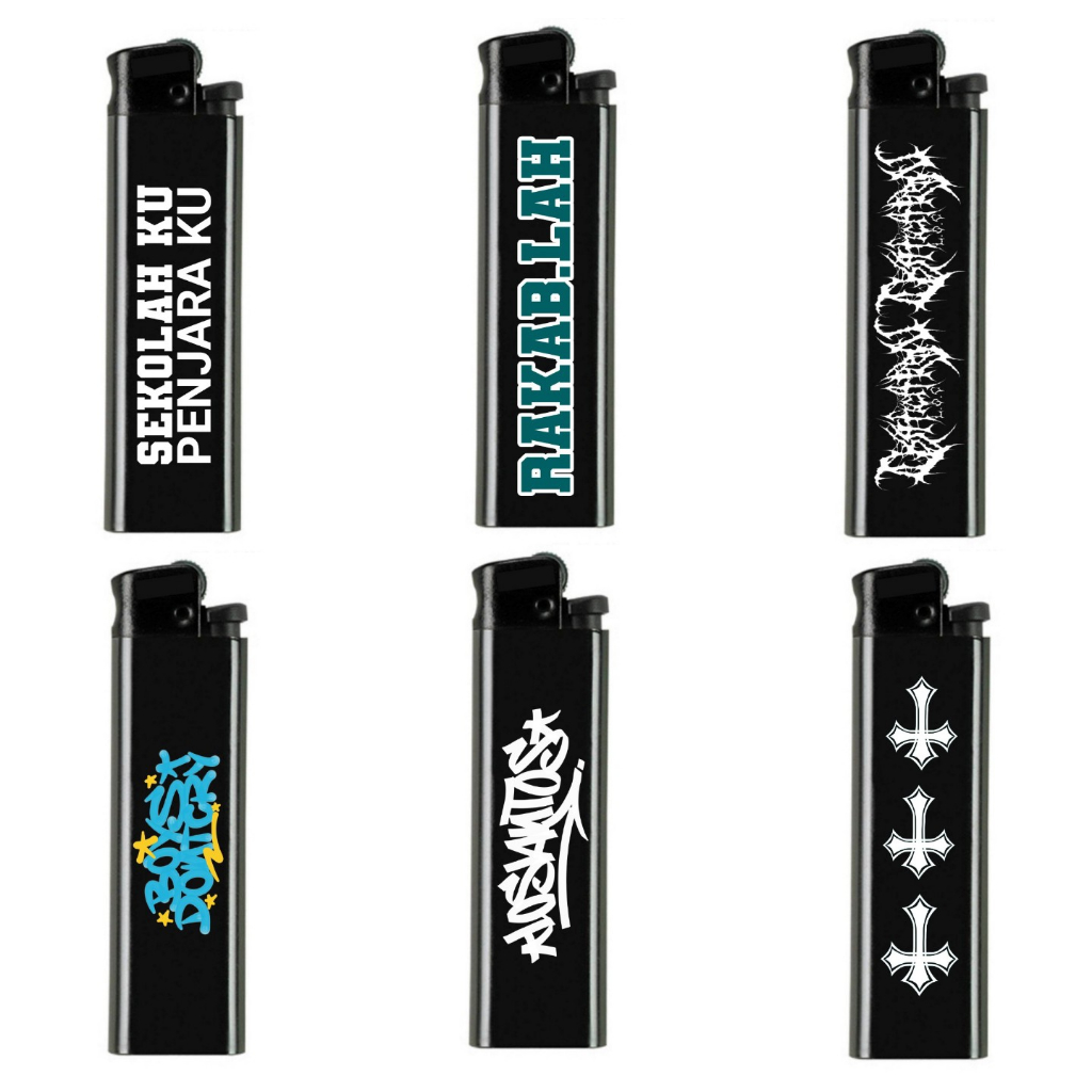 Jual Korek Api Custome Cricket 6 variasi Free Sticker | Shopee Indonesia