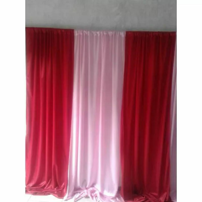 Jual Backdrop kombinasi tinggi 2 meter lebar 2 meter dirempel dan polos ...