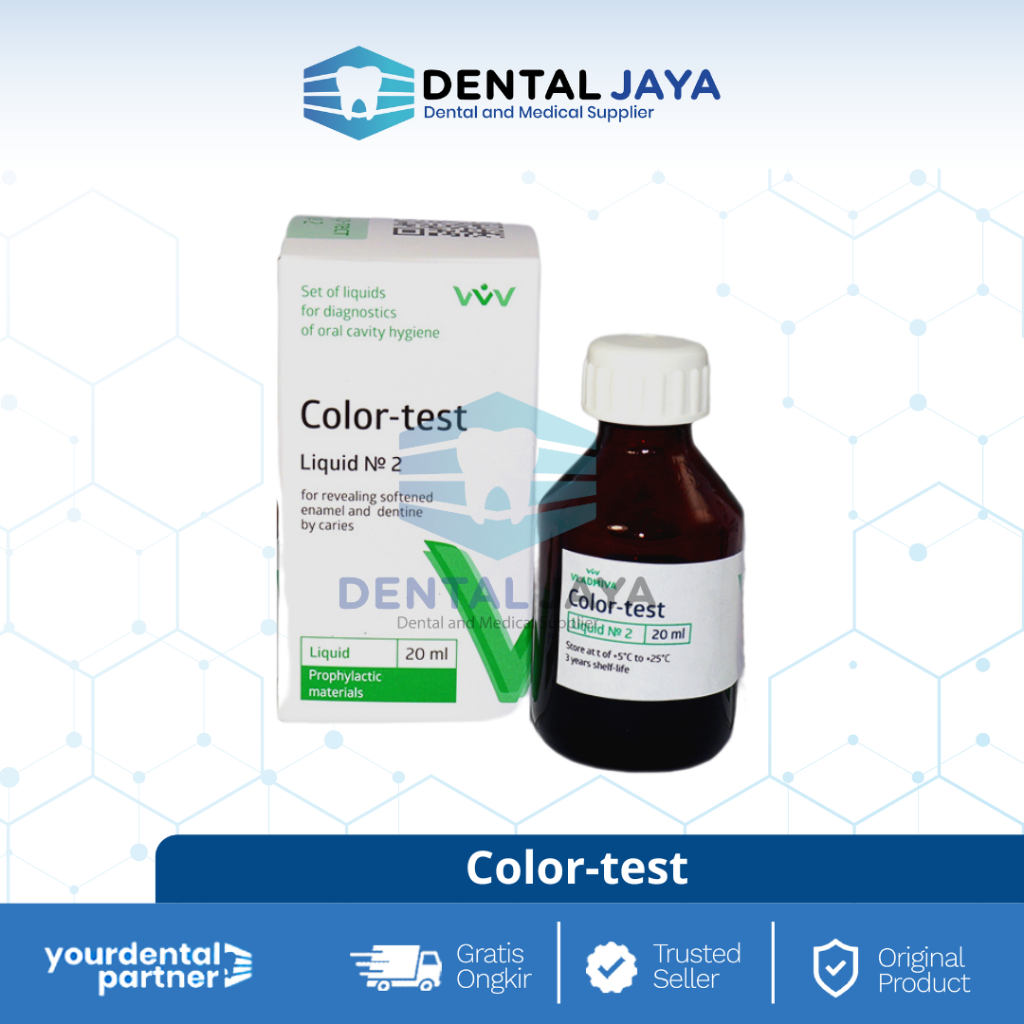 Jual Dental Jaya Color Test by Vladmiva caries detector caries stop ...