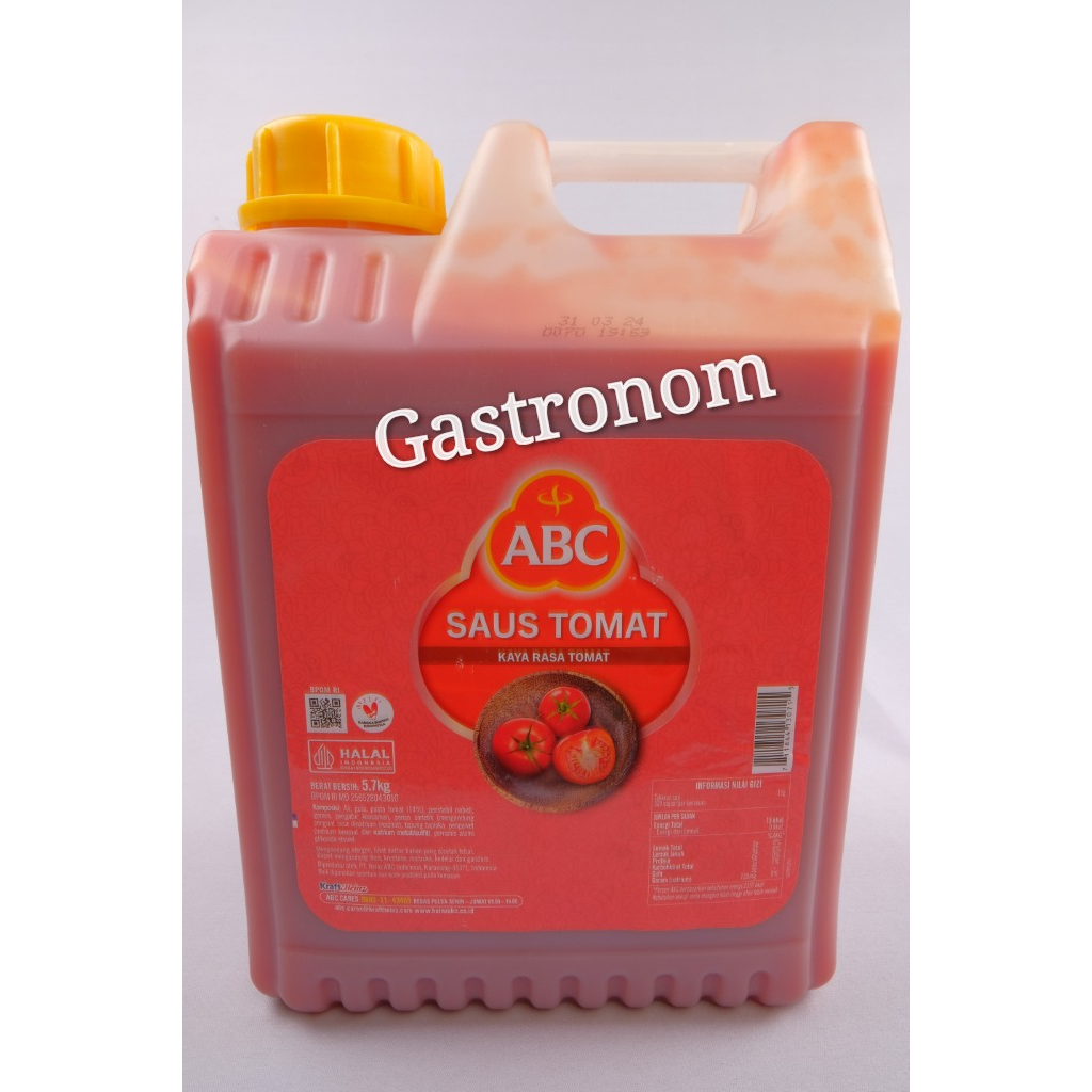 Jual Saus Tomat ABC Dirigen / Sambal Tomat Jerigen / Galon 5.7 kg ...