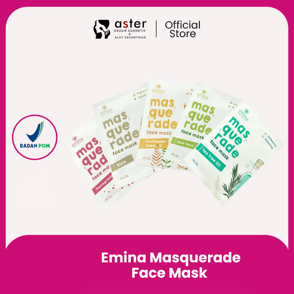 Jual Aster Kosmetik - Emina Masquerade Face Mask | Shopee Indonesia