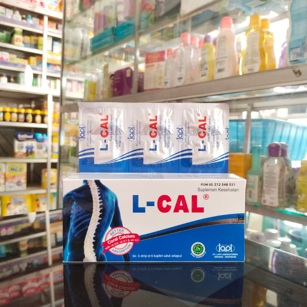 Jual L CAL KAPLET 1 BOX @5STRIP l - cal vitamin tulang | Shopee Indonesia