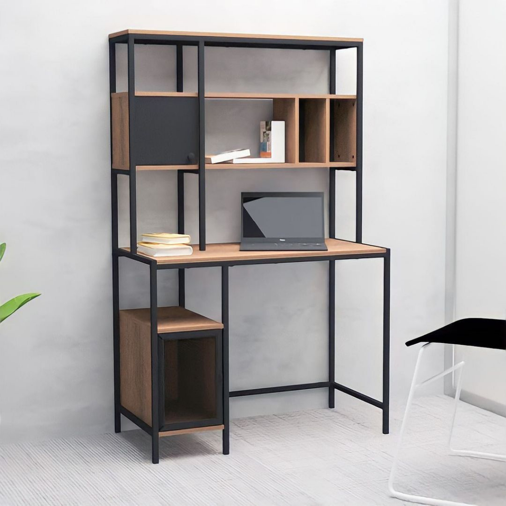 Jual [FREE RAKIT] Meja belajar OSD 1050 Meja kerja Kayu kaki Besi meja ...