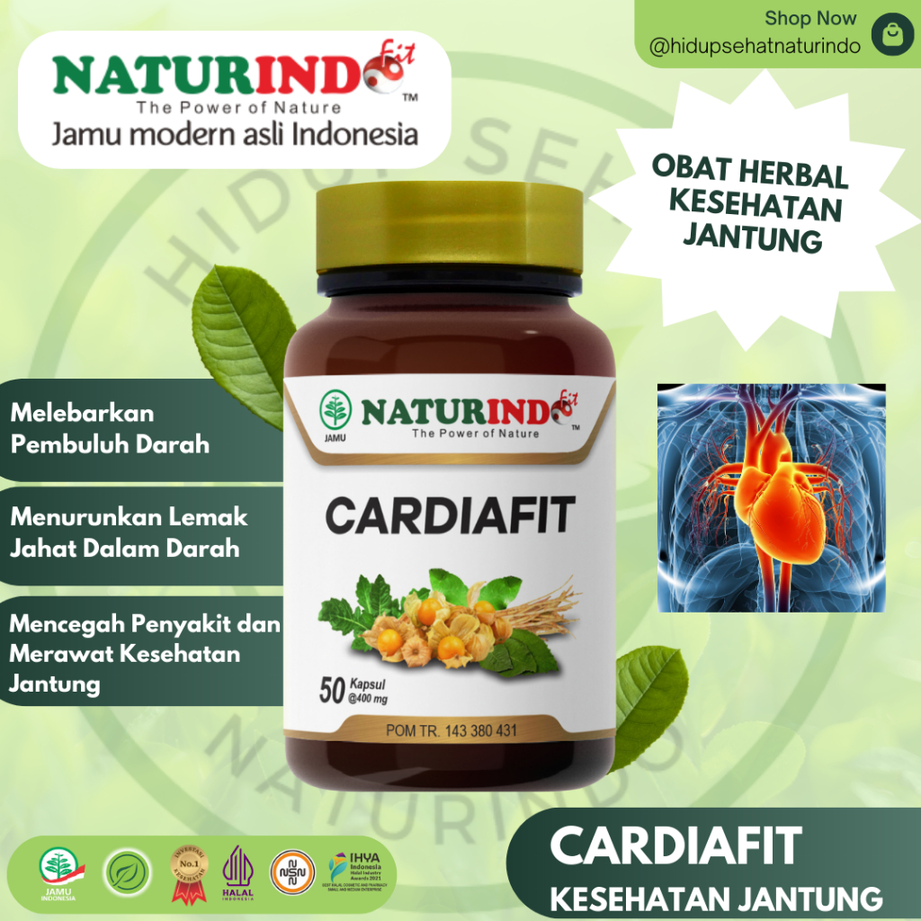 Jual Obat Herbal Jantung Berdebar Nyeri Dada Kiri - CARDIAFIT NATURINDO ...