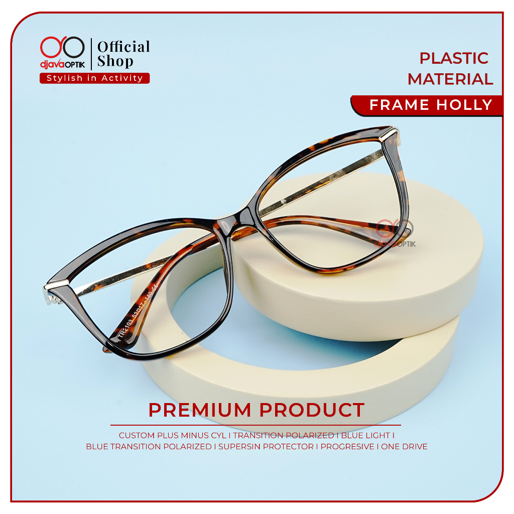 Jual DJAVA OPTIK - Frame Holly - Kacamata Wanita Supersin Protector Cat Eye | Shopee Indonesia