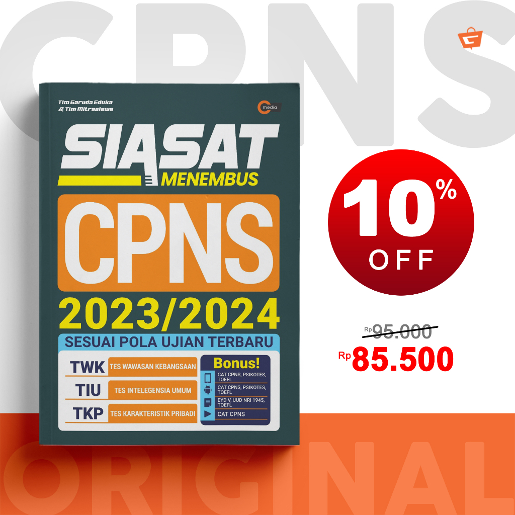 Jual SIASAT MENEMBUS CPNS 2023/2024 - Tim Garuda Eduka & Tim Mitrasiswa ...