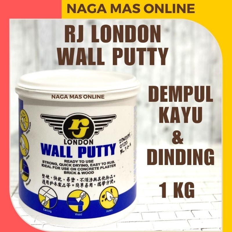 Jual DEMPUL TEMBOK RJ 1 KG / CREAM TAMBAL DINDING / DEMPUL DINDING DAN ...
