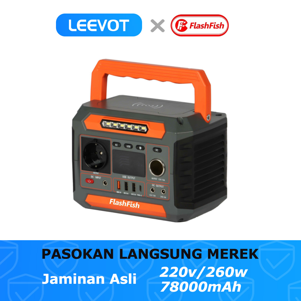 Jual Leevot Portable Power Station flashfish power station 288Wh ...