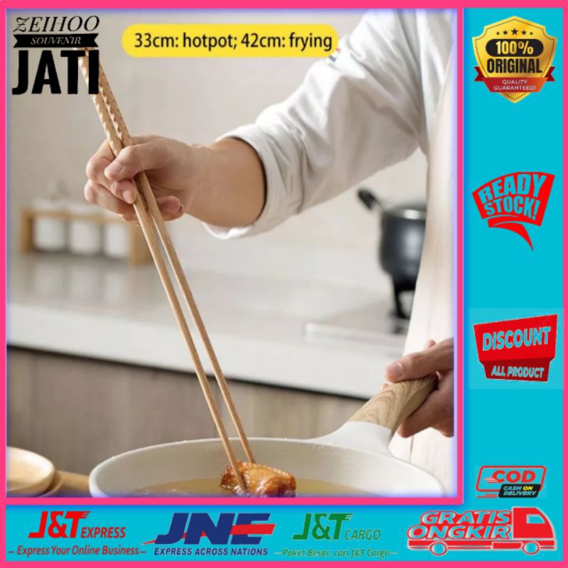 Jual Sumpit Masak 45cm/ Sumpit Jati Panjang 40cm/ Sumpit Bambu Jumbo ...