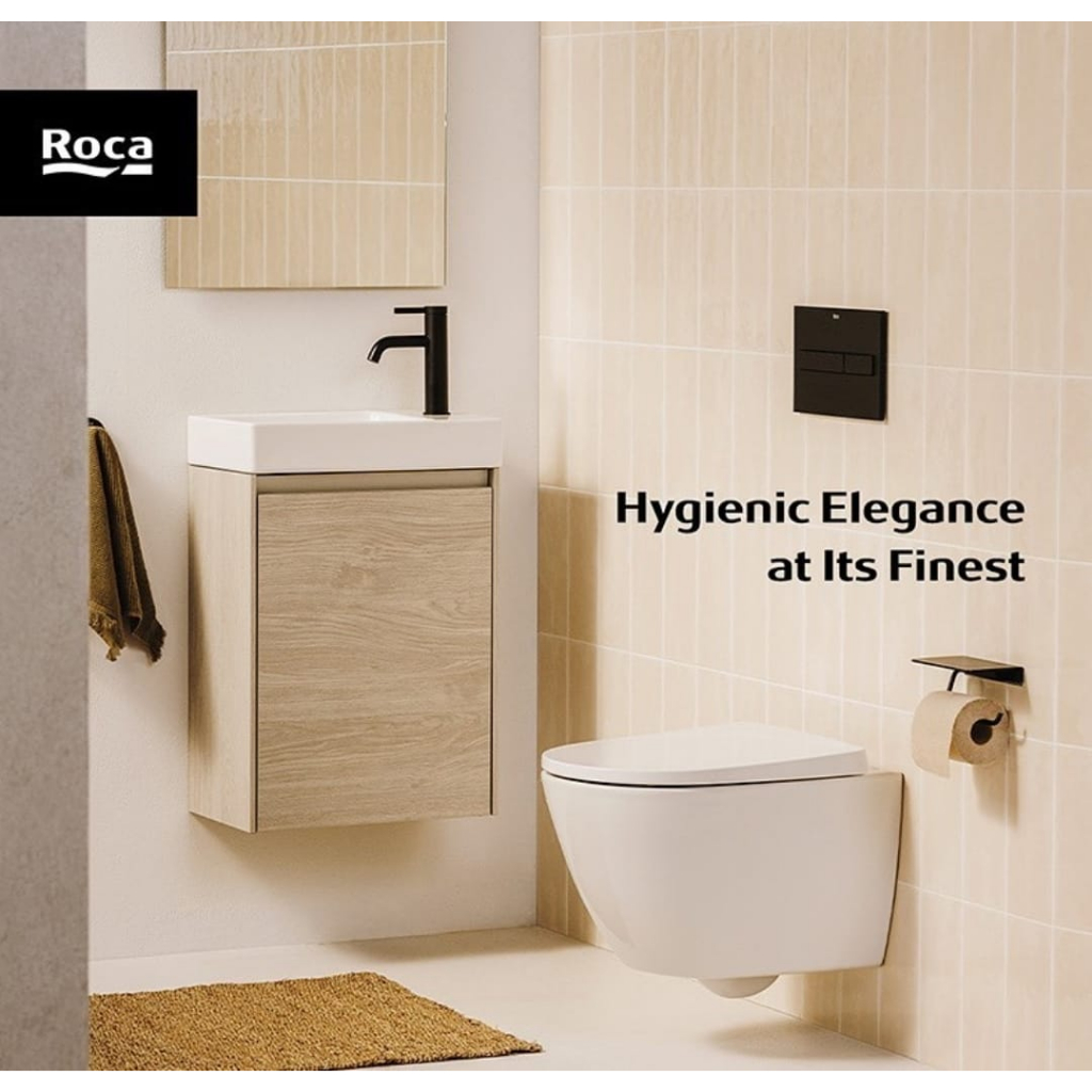 Jual Closet Wall Hung ROCA Ona Rimless Toilet | Shopee Indonesia