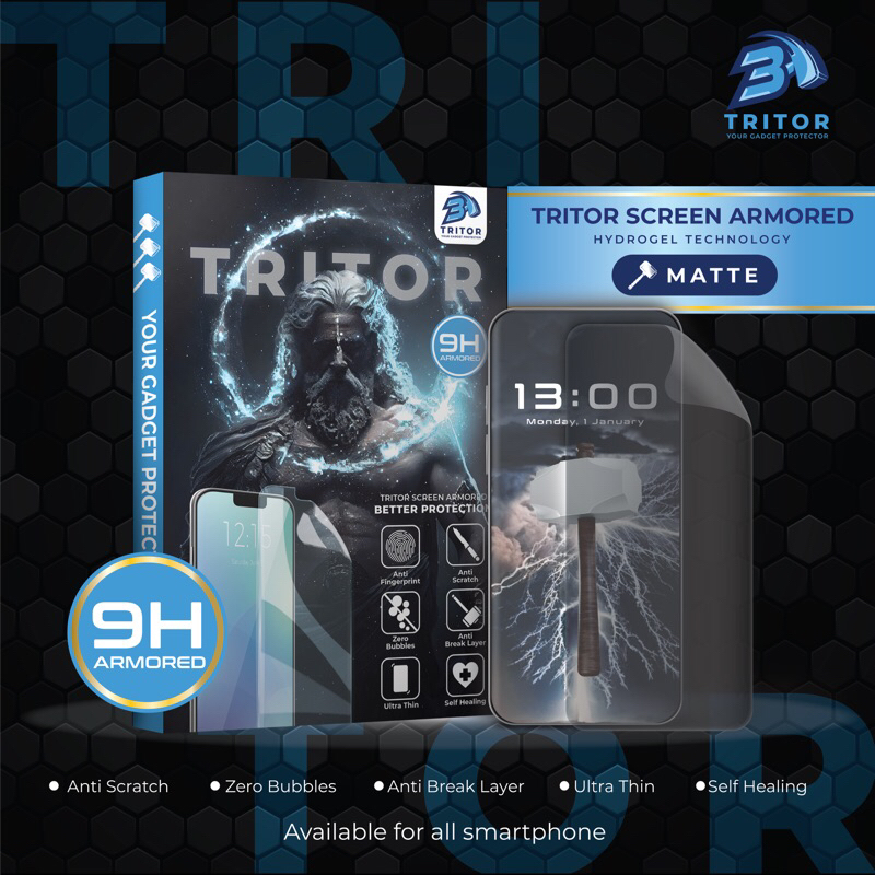 Jual TRITOR - MATTE Pelindung Layar Hydrogel Bisa Semua Merk Hp ...