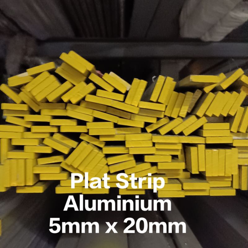 Jual Plat Strip Aluminium 5mm x 20mm x 1000mm | Shopee Indonesia
