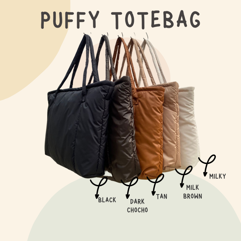 Jual [READY STOCK] Sunflower Puffy Totebag JUMBO| Tas Bahu | Shoulder ...