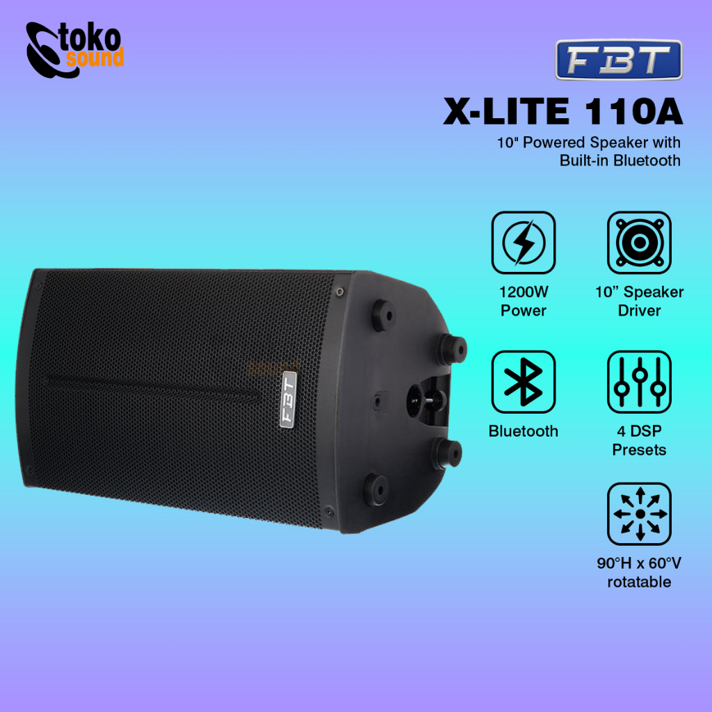 Jual FBT XLITE X-LITE 110A 10" 1200Watt Active Speaker with Bluetooth ...