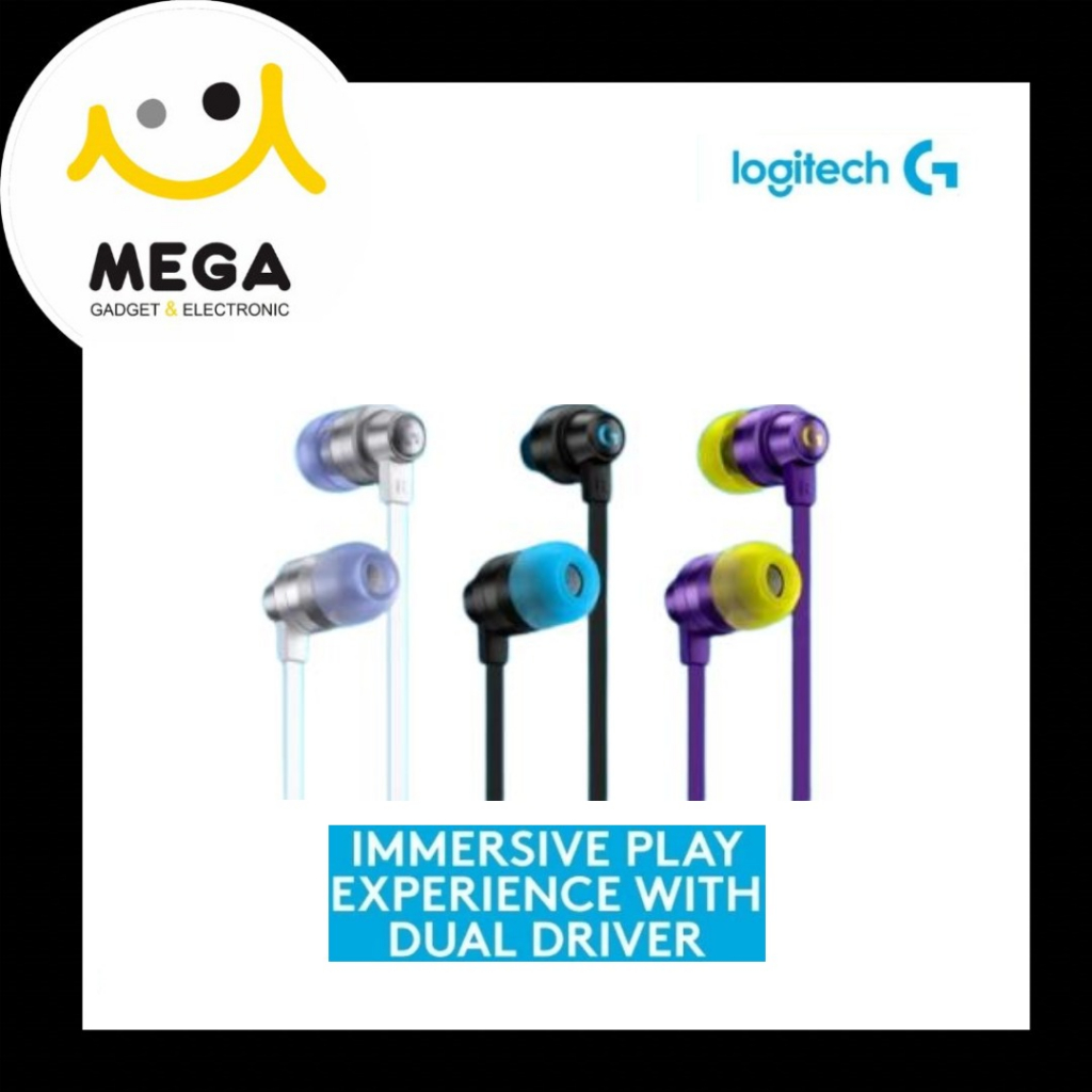 Jual Logitech G333 In-Ear Earphone Gaming Mobile Garansi Resmi Logitech ...