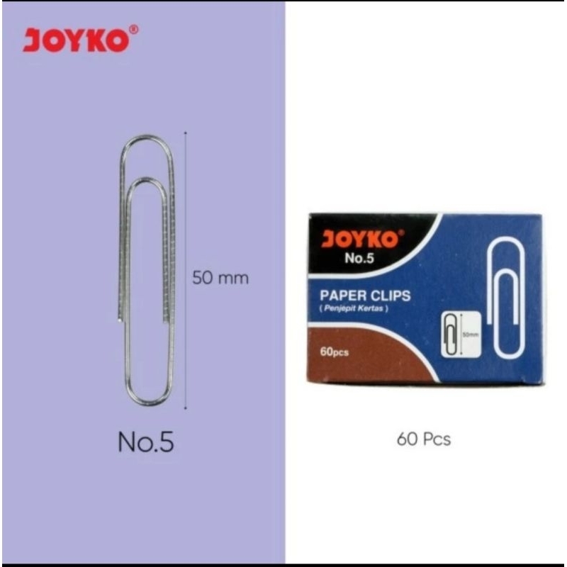 Jual Paper Clip Joyko Trigonal no 5 (10 Pack) | Shopee Indonesia