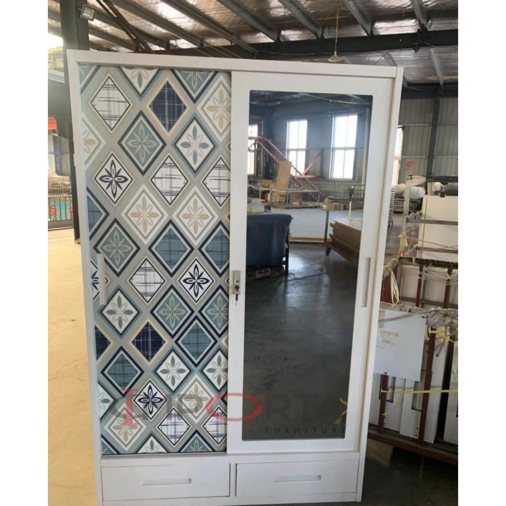 Jual Lemari Pakaian 2 Pintu Sleding JUMBO Besi IMPORTA Type IMP BT S03 ...