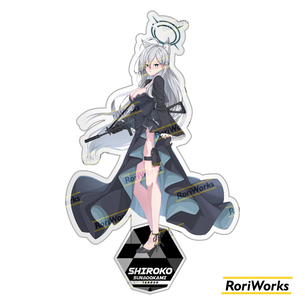 Jual Acrylic Standee Figure Anime - Shiroko Terror | Blue Archive ...