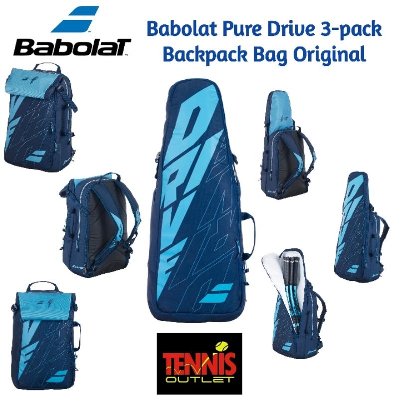 Jual Babolat pure drive 3-pack backpack bag original | Shopee Indonesia