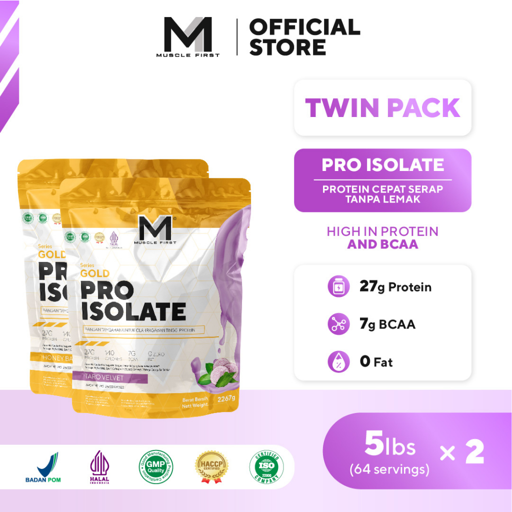 Jual [BUNDLE] MUSCLE FIRST Pro Isolate 5lbs x2 pcs - Suplemen Fitness ...