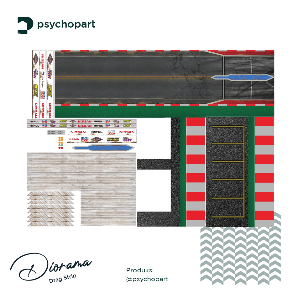 Jual Diorama Papercraft Realistic Drag Strip 1/64 | Shopee Indonesia