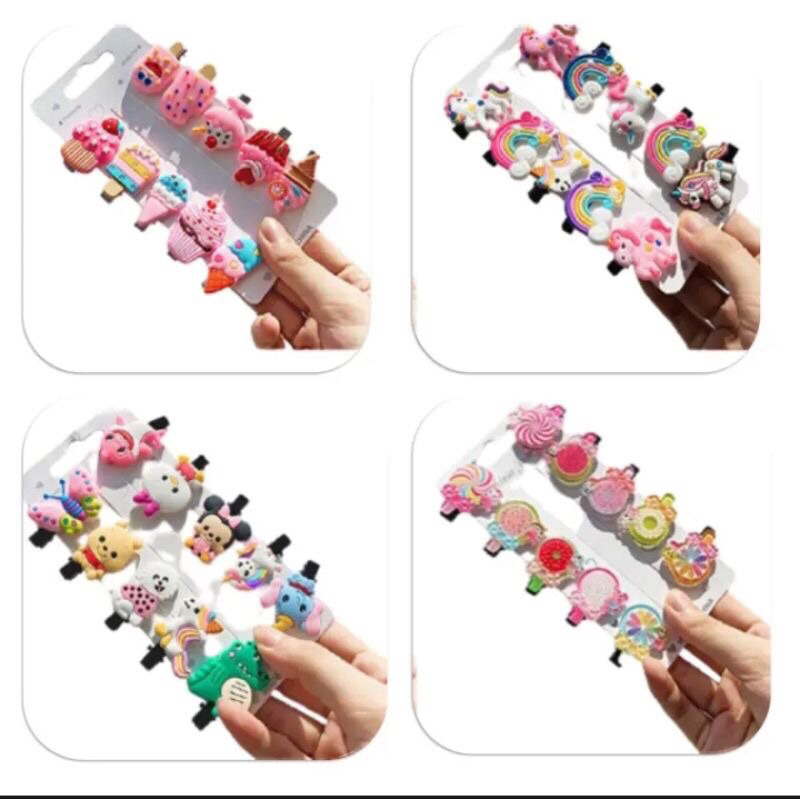 Jual JEPIT ANAK LUCU 1set/10 PCS (LANGSUNG DAPAT 10 PCS) | Shopee Indonesia