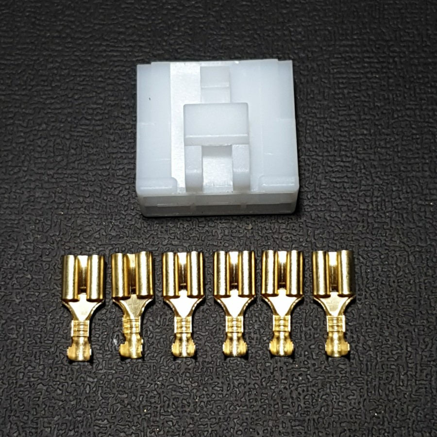 Jual Socket Kiprok 6 pin Tanpa Kabel Soket 6pin Female PLUS SKUN ...
