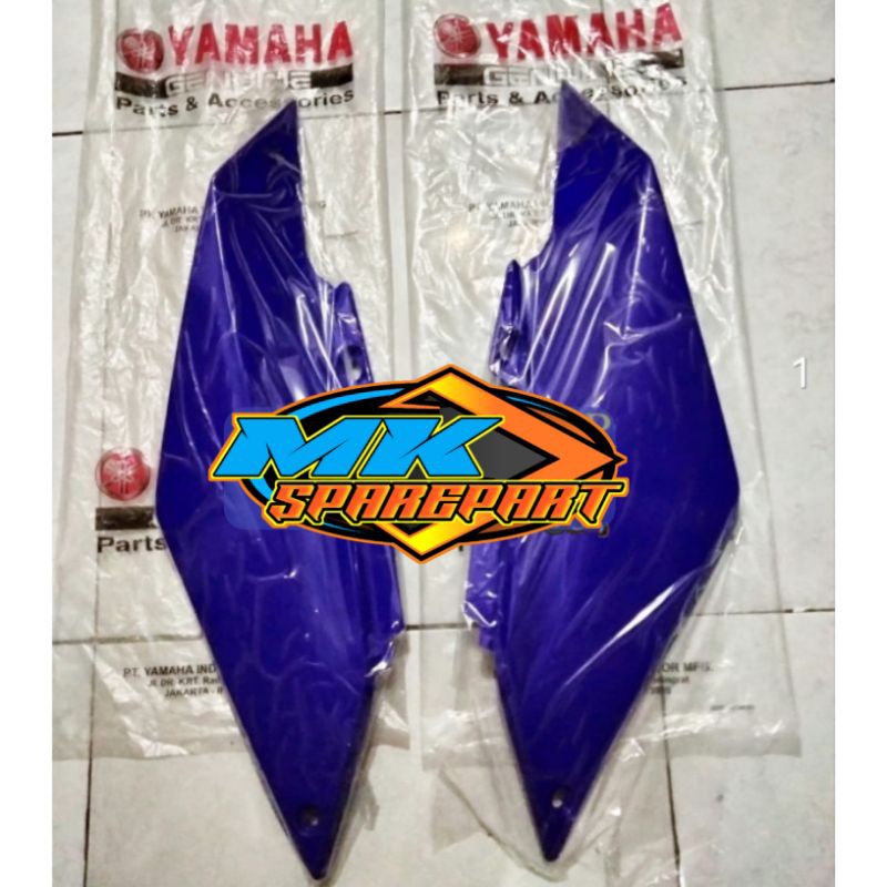 Jual COVER SIDE, BODY BELAKANG WR155, WR 155 BIRU KANAN ATAU KIRI ASLI ...
