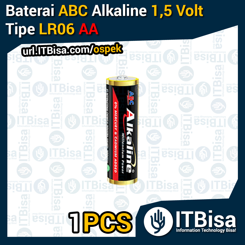 Jual ITBisa - Baterai ABC Alkaline AA Size A2 LR06 1.5V Volt Batre 1.5 ...