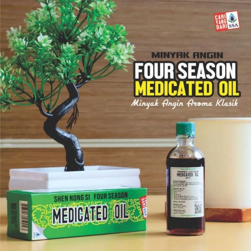Jual Medicated Oil Four Season 40ml / MINYAK ANGIN / PERUT KEMBUNG ...