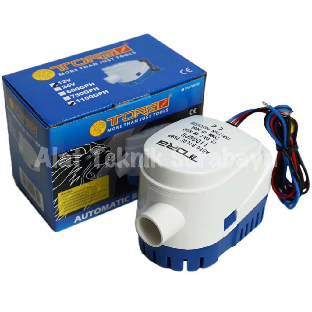 Jual AUTOMATIC BILGE PUMP TORA DC 12 V VOLT 1100 GPH POMPA CELUP AIR OTOMATIS AUTO SUBMERSIBLE ...