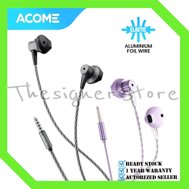 Jual Acome Wired Earphone Headset Aluminum Alloy Garansi Resmi 1 thn ...