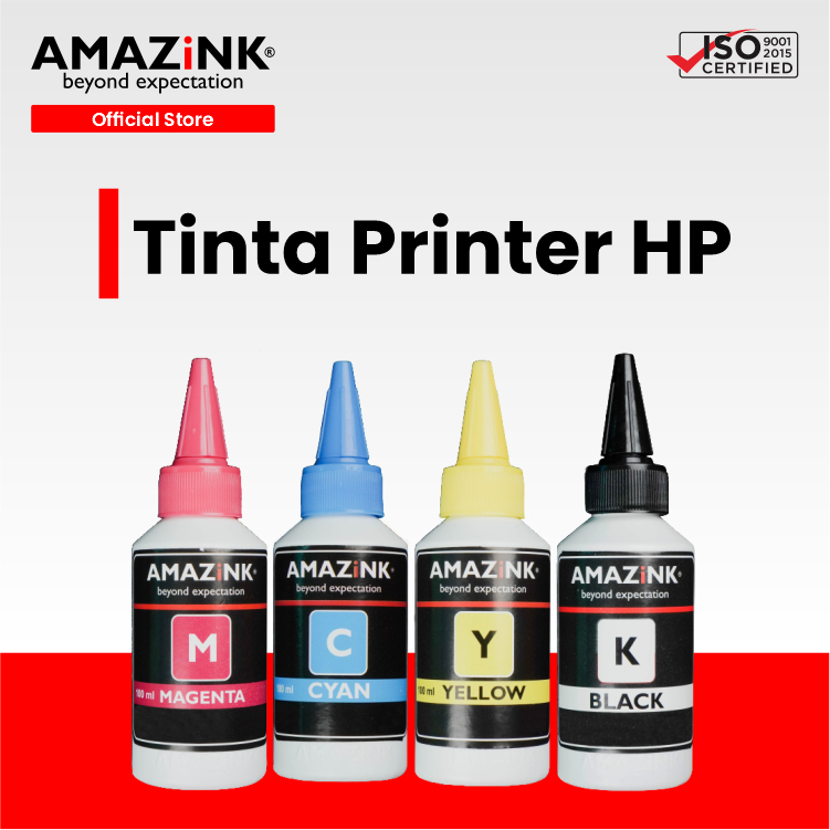 Jual AMAZiNK Tinta untuk Printer HP 100 ml | Shopee Indonesia