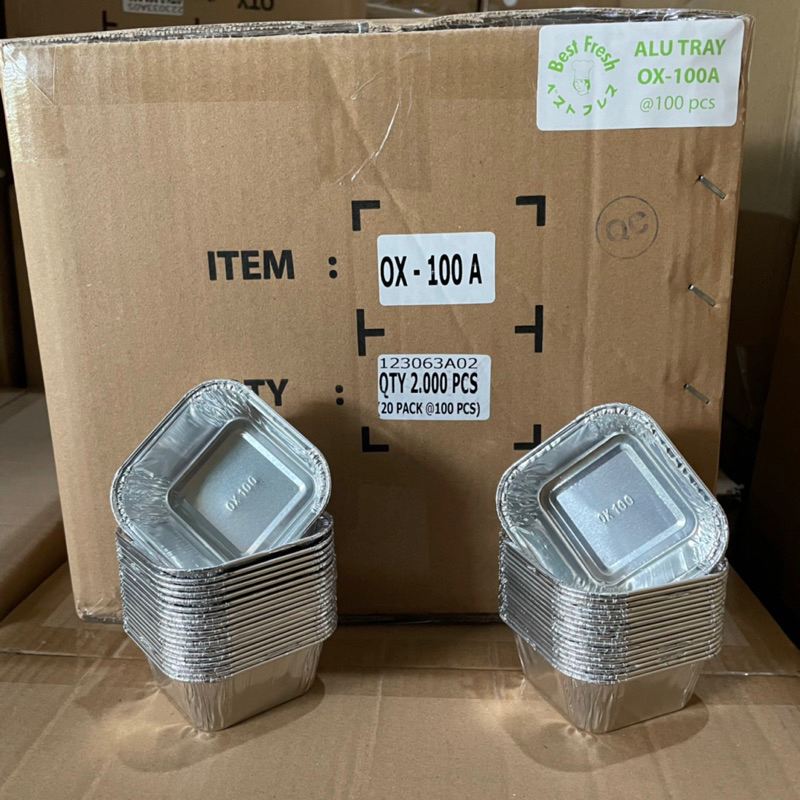 Jual Aluminium foil cup Ox 100 Grosir / Cup wadah macaroni schotel / Termurah Se Indonesia raya ...