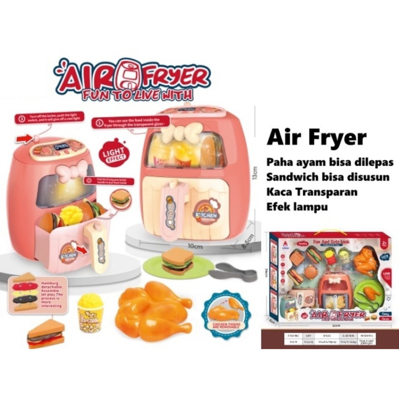 Jual mainan air fryer panggang bbq daging chicken meat pork pemanggang ...