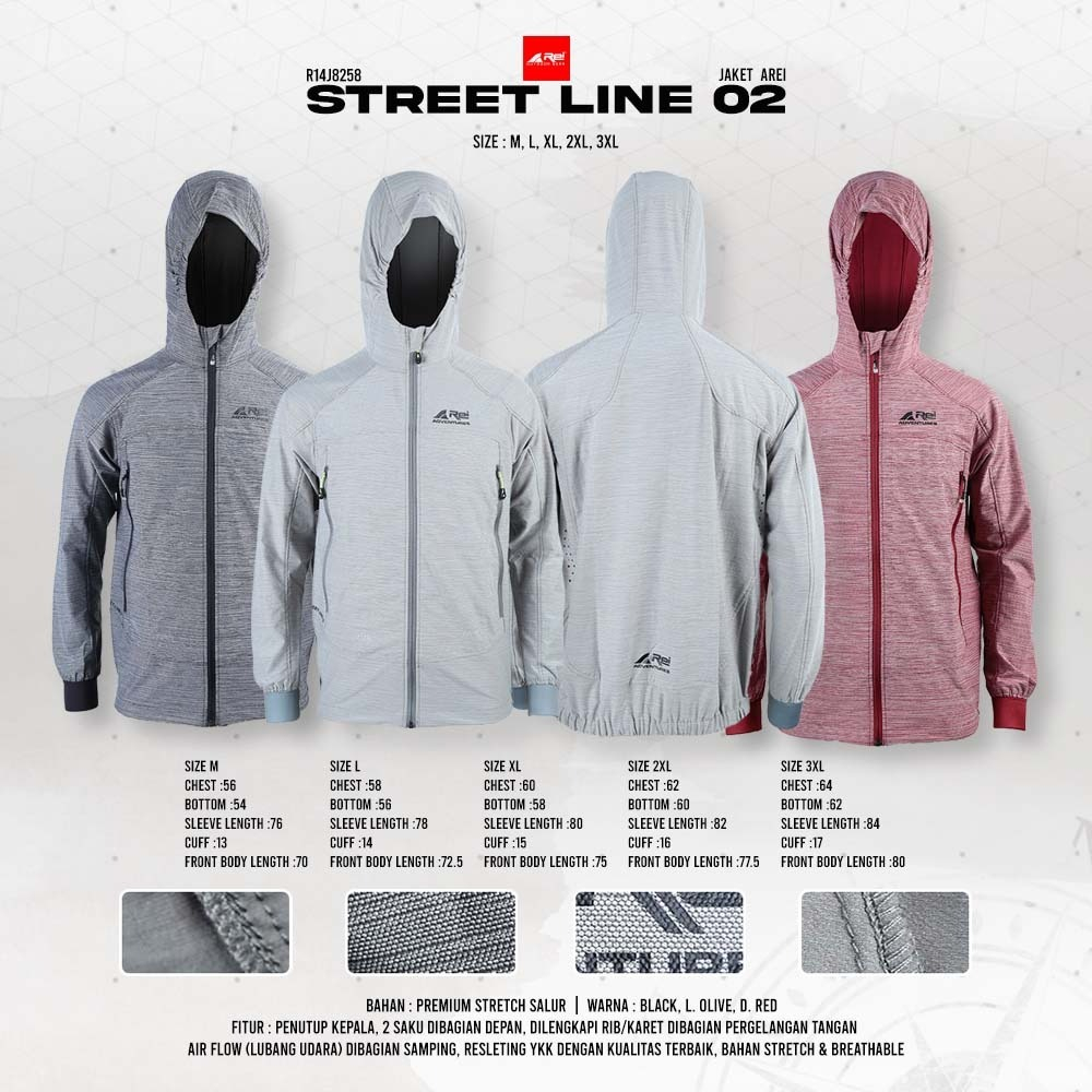 Jual Jaket Pria Street Line 02 Arei Outdoorgear | Shopee Indonesia