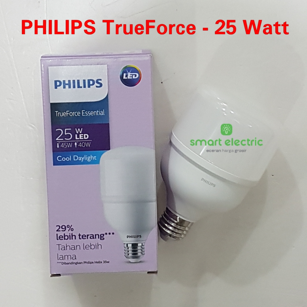 Jual Philips Trueforce Essential 25 Watt Lampu LED Bohlam Tahan Lama Murah | Shopee Indonesia