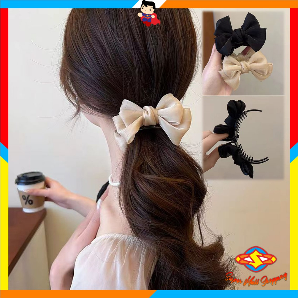 Jual SMS Korean Satin Hair Claw Jepitan Jedai Korea Satin Jepit Rambut ...