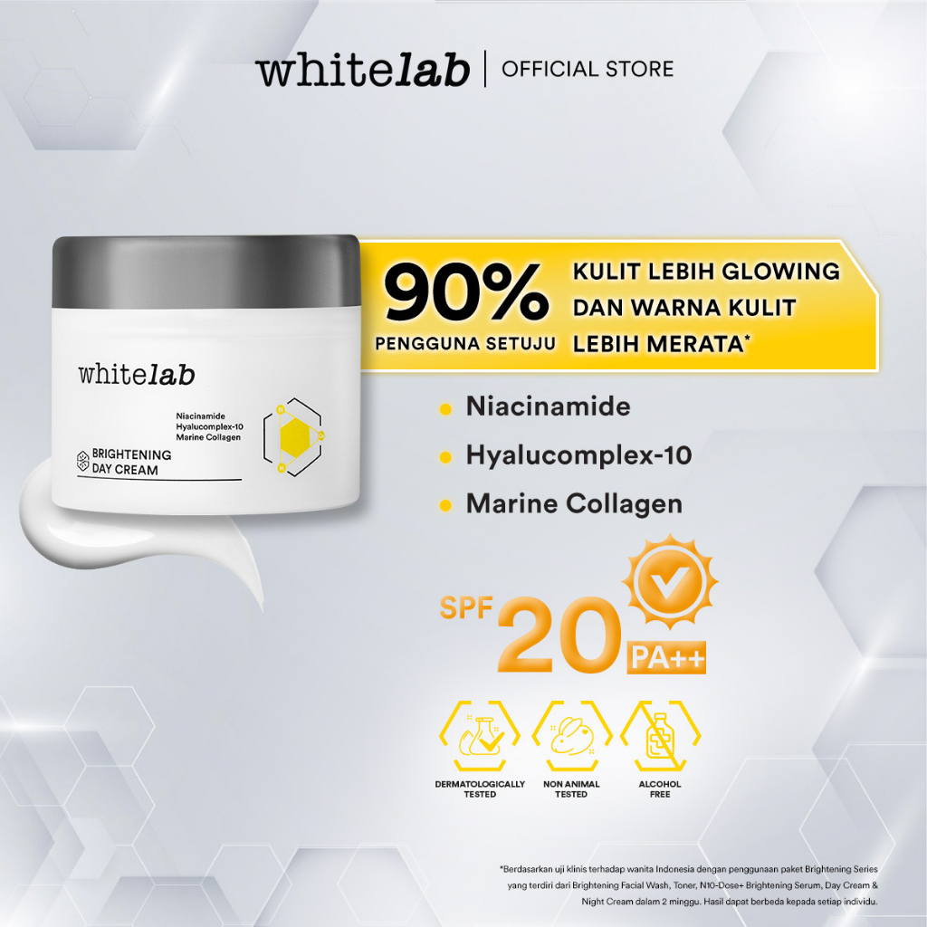 Jual Whitelab Brightening Day Cream Skincare Moisturizer Pelembab Wajah ...