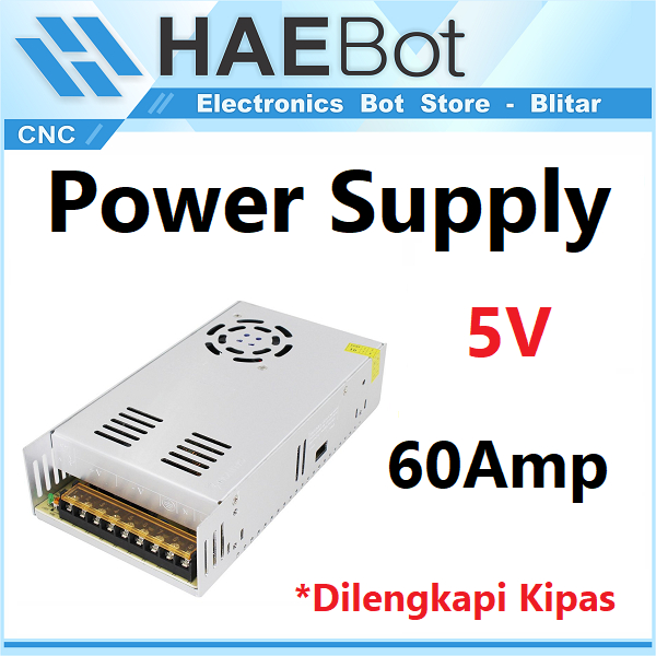 Jual [HAEBOT] Power Supply Switching 5V 60A DC PSU Adaptor Adapter ...