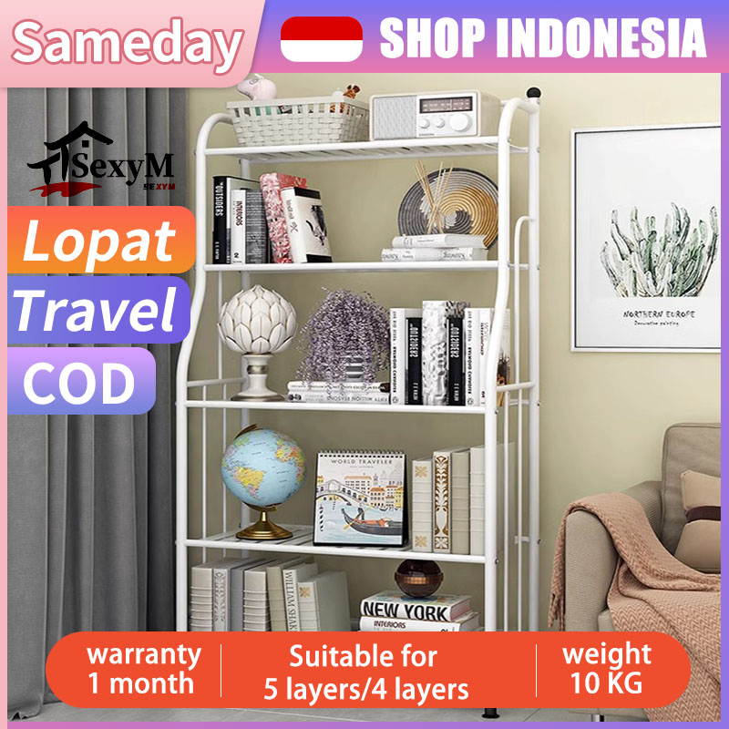 Jual WARM LAB Rak Ruang Tamu Serbaguna Tingkat 5 Susun Rak Buku Dekrasi ...