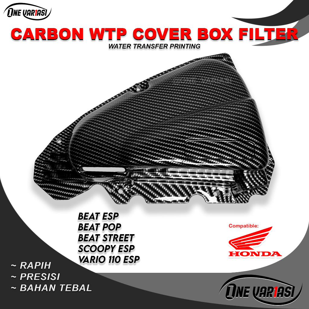 Jual PAKET CARBON BEAT FI NEW ESP 3PCS TAMENG KENALPOT + COVER KIPAS ...