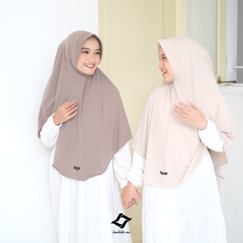 Jual Laudable - Ayesha Syari Size XL (Bergo Pad Khimar Instant Jersey) | Shopee Indonesia