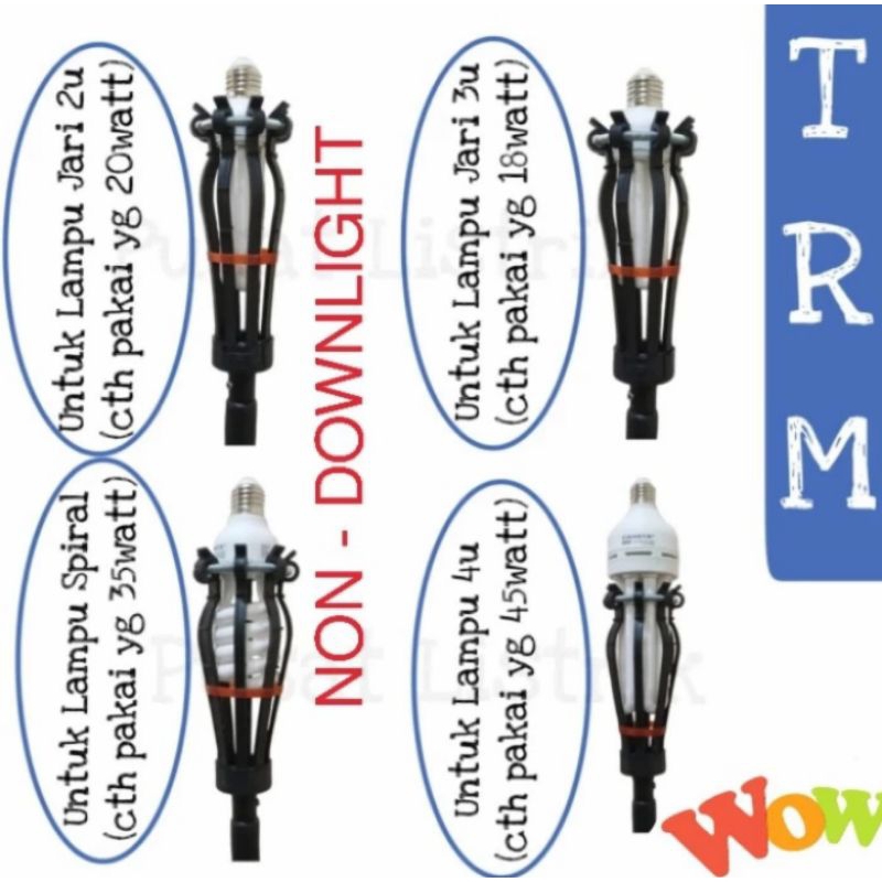 Jual STIK LAMPU DOWNLIGHT 4 3 2 METER TONGKAT LAMPU BOHLAM LED STICK ...