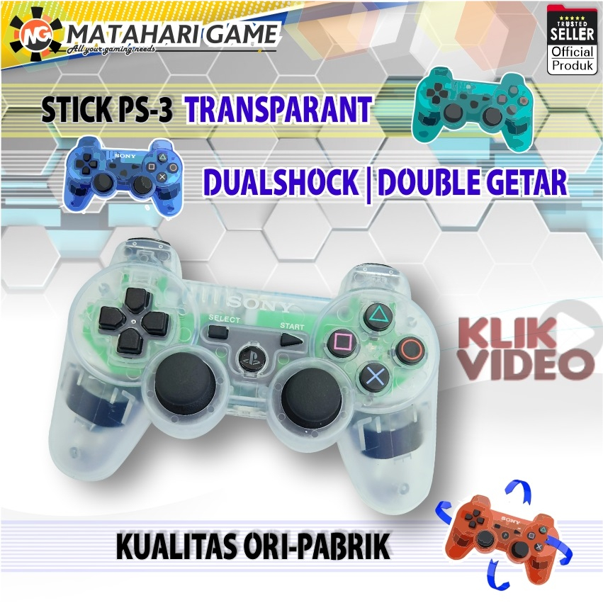 Jual Stick Stik PS3 PlayStation 3 Transparant Putih Wireless | Shopee ...