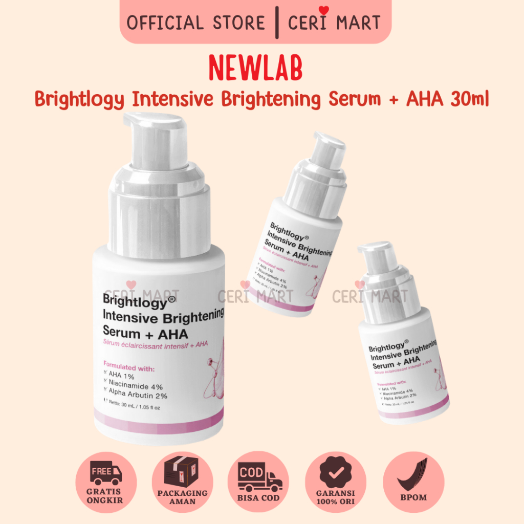 Jual NewLab New Lab Intensive Brightening Serum + AHA | Shopee Indonesia