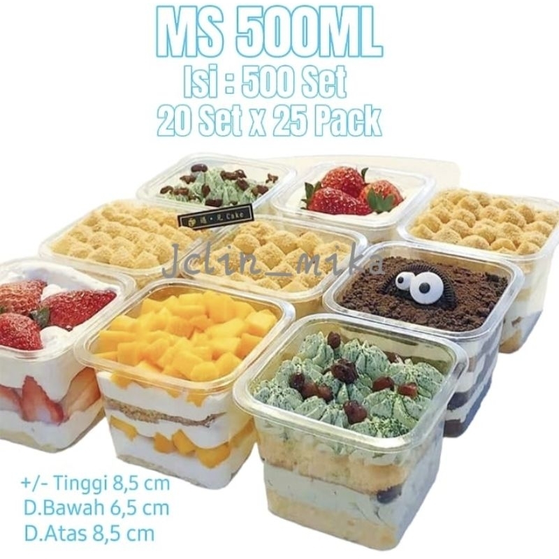 Jual Mika Salad Buah 500ml / Mika Ice cream (20set) | Shopee Indonesia