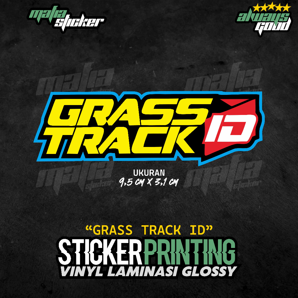 Jual STICKER/STIKER PRINT CUT GRASSTRACKID GRASS TRACK ID | Shopee ...